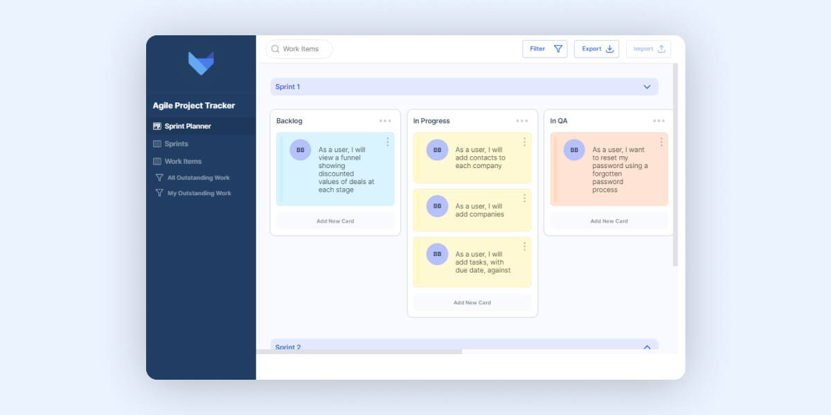 Agile Project Tracker
