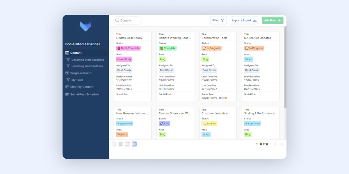 Social Media Planner